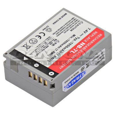 PILE CAMERA NUMÉRIQUE CANON 7.4V 1050MAH LI-ION