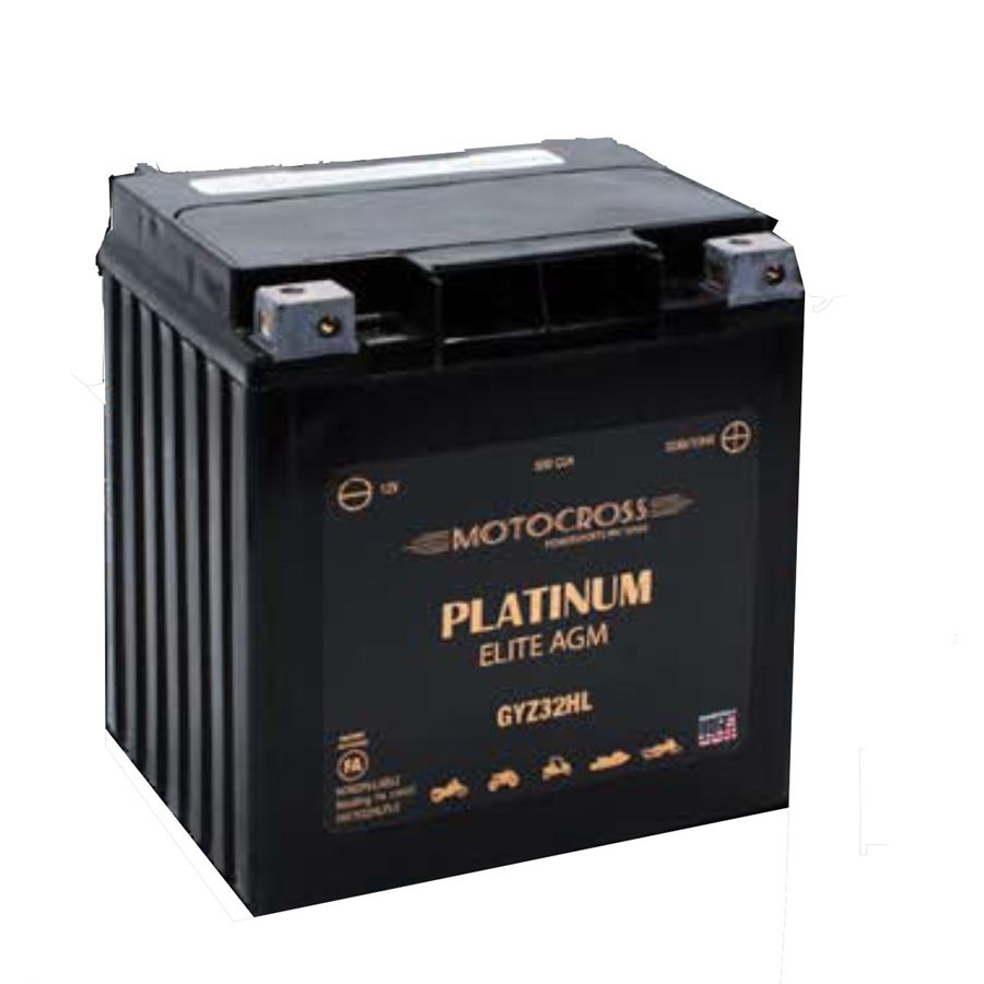 BATTERIE MOTO AGM PLATINUM ELITE 12V 32 AH 500 CCA