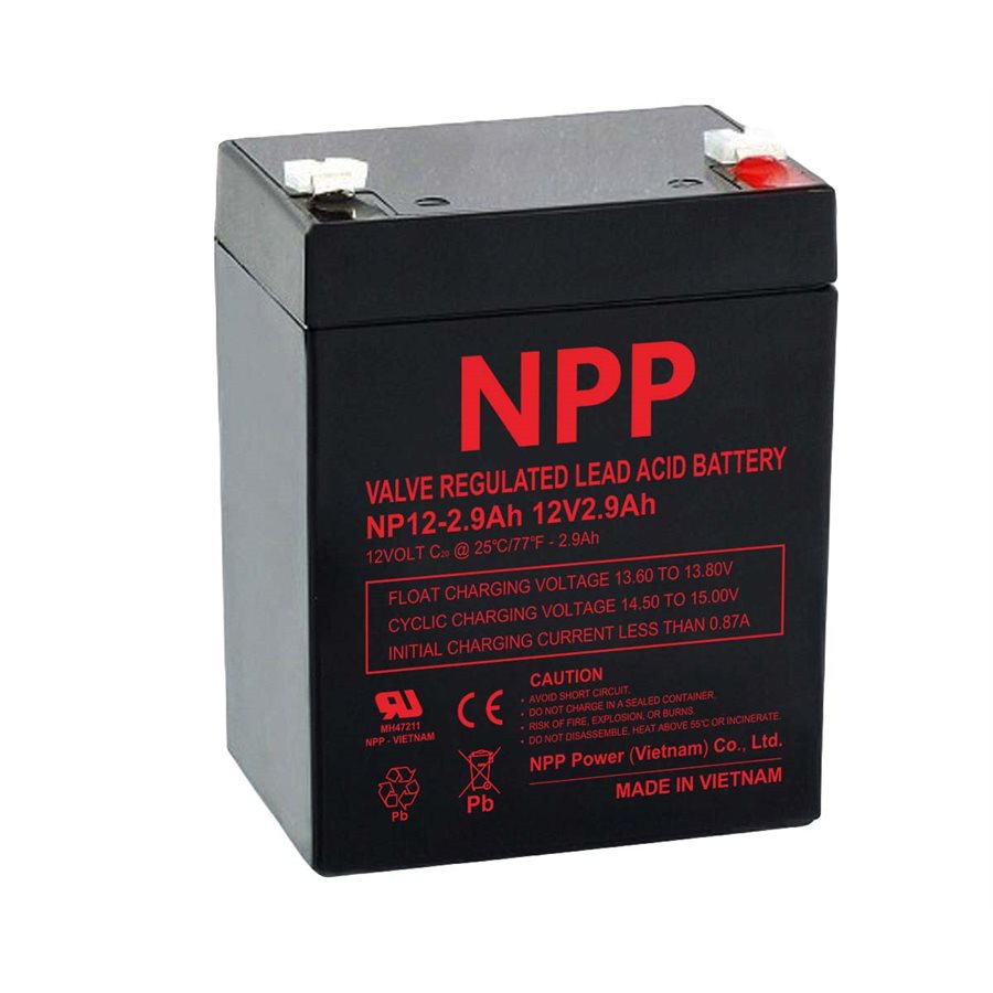 BATTERIE AGM 12V 2.9AH T1