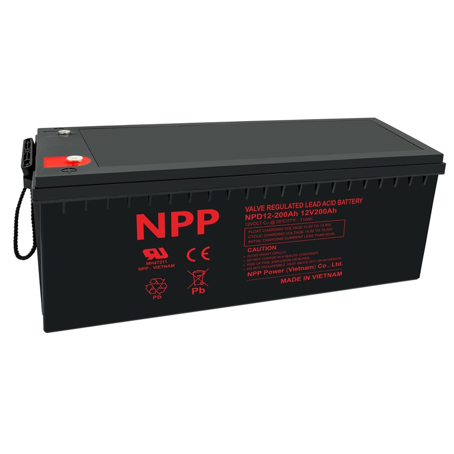 BATTERIE AGM (GR.4D) DEEP CYCLE 12V 200AH@10HR 216AH@20HR IT