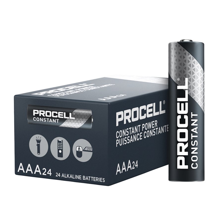 PILE ALCALINE INDUSTRIELLE AAA PROCELL BOITE DE 24