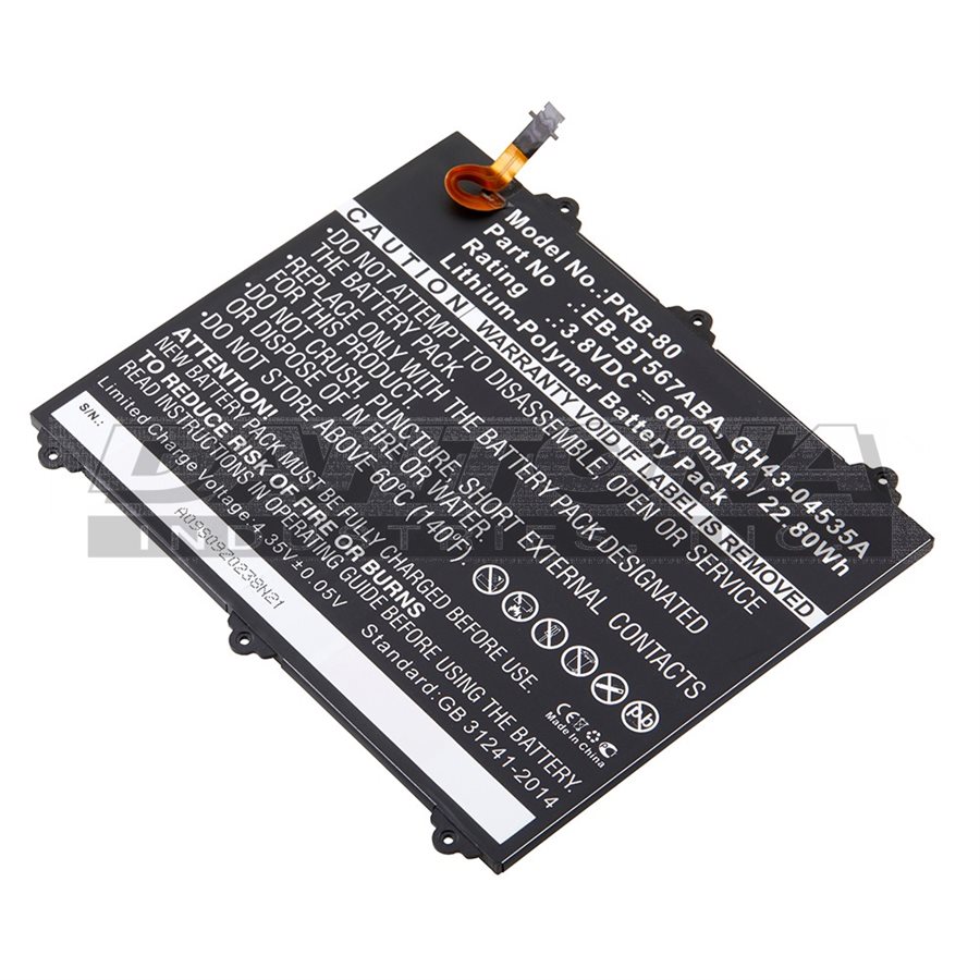 PILE TABLET SAMSUNG 3.8V 7300MAH LI-PO